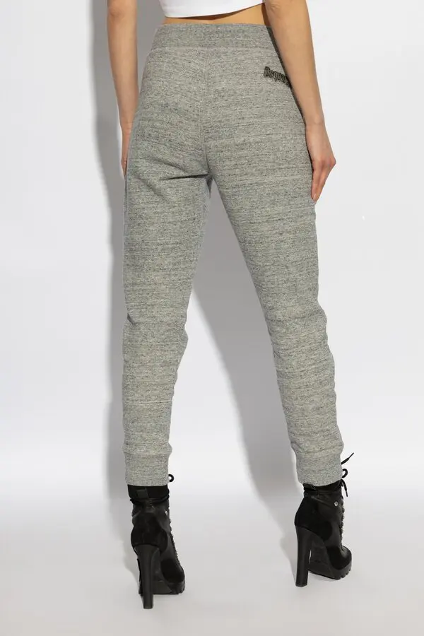 Dsquared2 Embroidered Logo Sweatpants - Grey