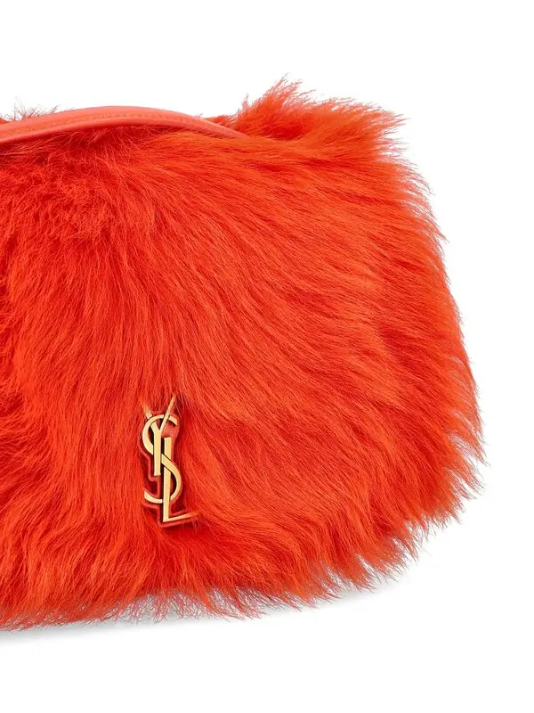 Saint Laurent Logo Plaque Foldover Shoulder Bag