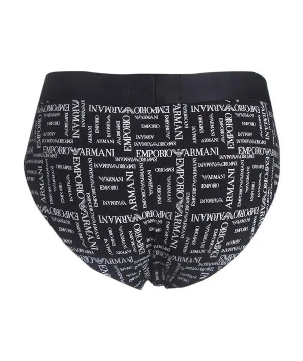 Emporio Armani Printed Logo Underwear - Black