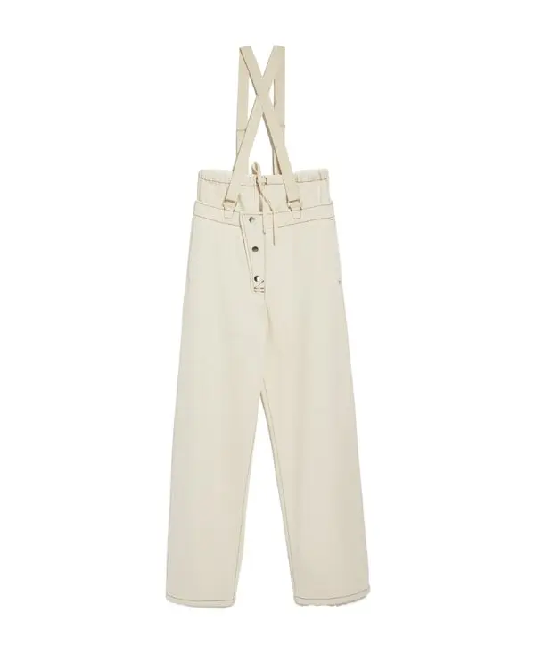 Sportmax Oggieri" Wide Leg Pants With Suspenders
