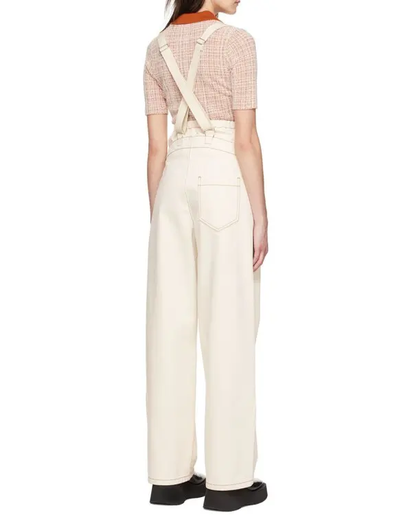Sportmax Oggieri" Wide Leg Pants With Suspenders
