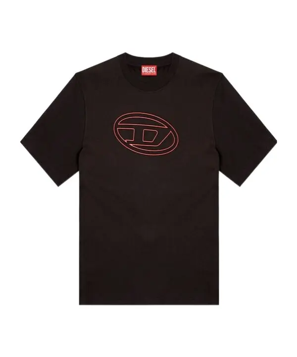DIESEL® T-adjust-bigoval T-shirt - Black/red