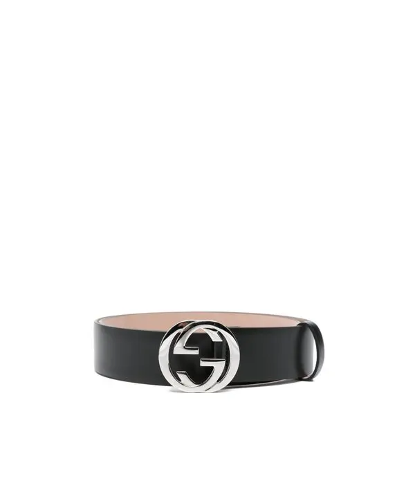 Gucci Interlocking G Buckle Leather Belt