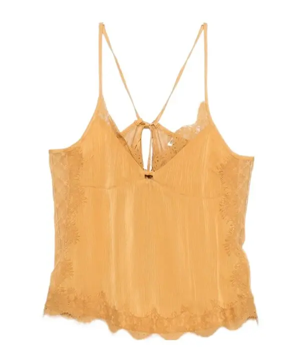 R13 Lace Trimmed Camisole - Yello