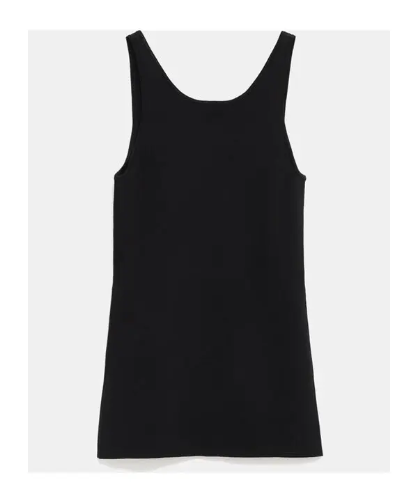 TOTEME Ribbed Knit Tank Top - Black