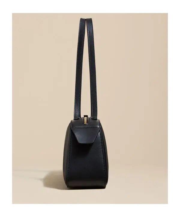 Khaite Simona Zipped Shoulder Bag - Black