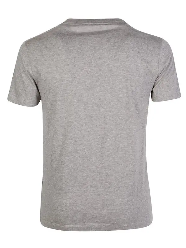 Versace Logo Logo T-shirt With Round Neck