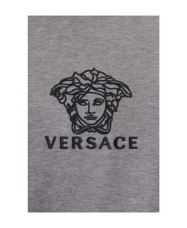 Versace Logo Logo T-shirt With Round Neck
