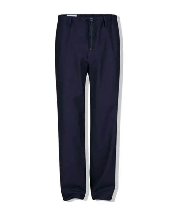 Dries Van Noten Straight Leg Trousers - Navy Blue