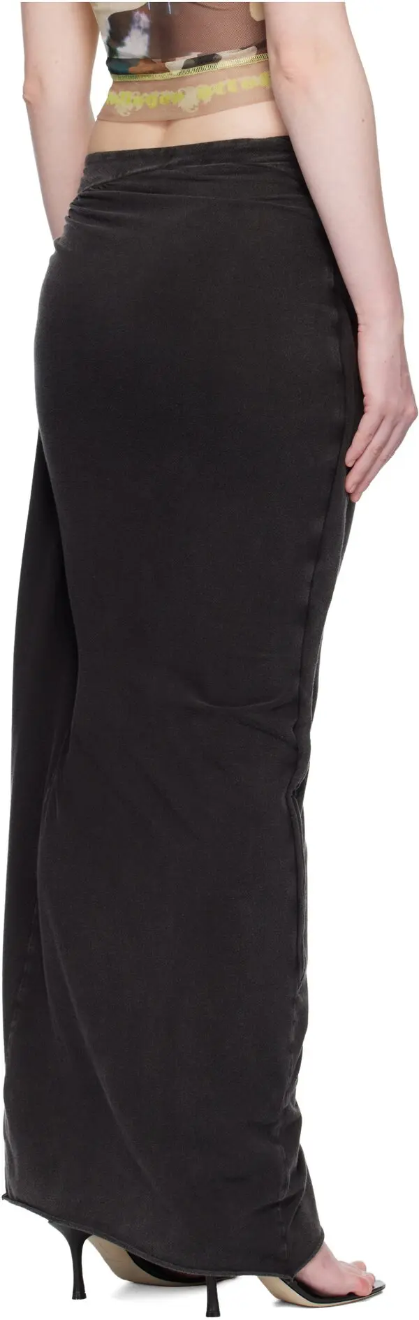 Ottolinger Draped Slit Maxi Skirt