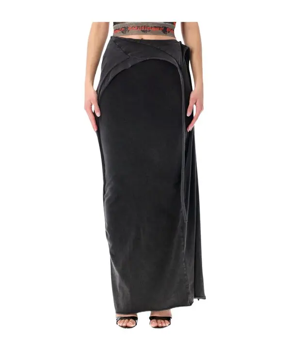 Ottolinger Draped Slit Maxi Skirt