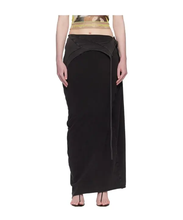 Ottolinger Draped Slit Maxi Skirt