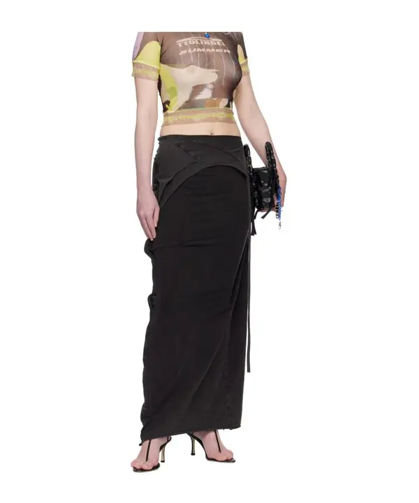 Ottolinger Draped Slit Maxi Skirt