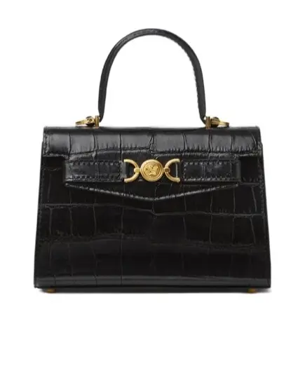Versace Medusa 95 Embossed Small Handbag - Black