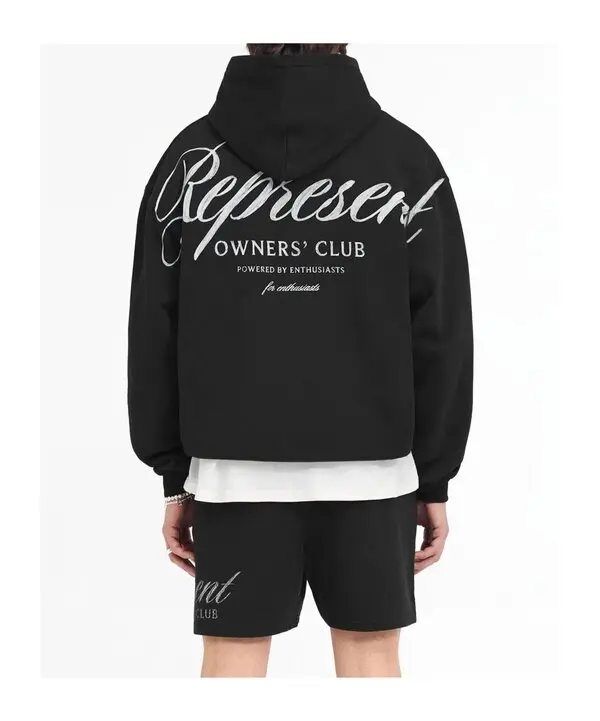 REPRESENT Owners Club Back Print Hoodie - Black