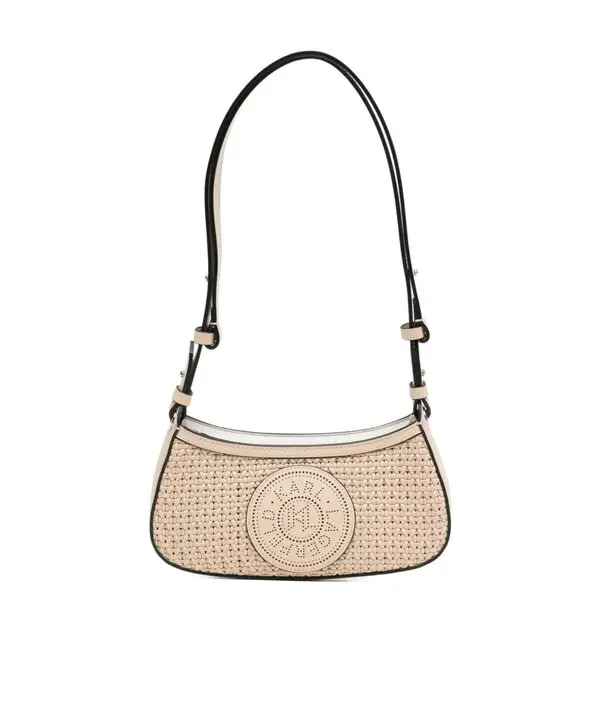 Karl Lagerfeld Circle Shoulder Bag - Nude