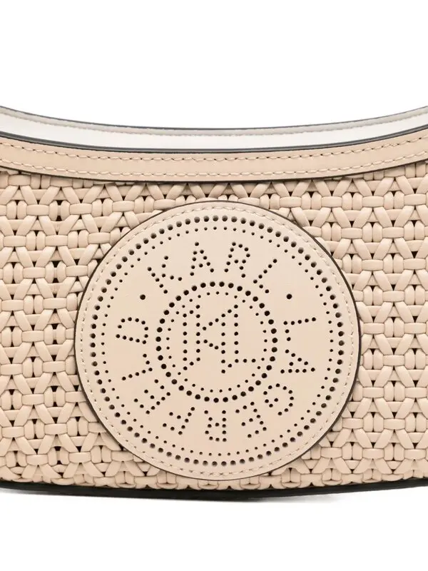 Karl Lagerfeld Circle Shoulder Bag - Nude