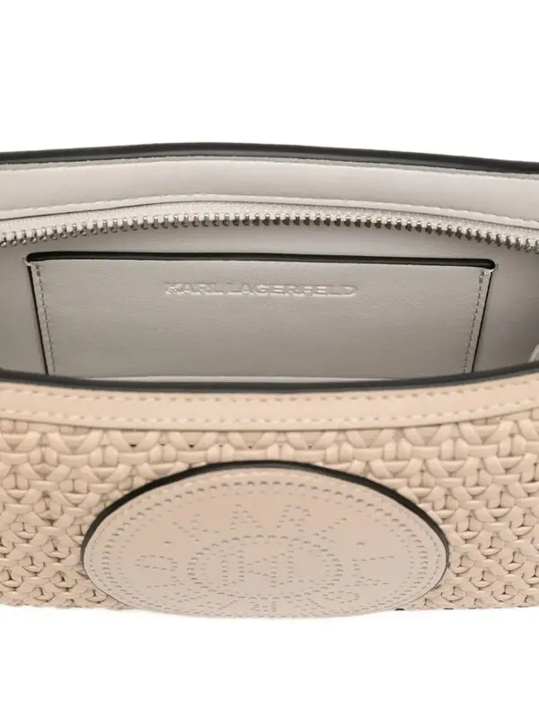 Karl Lagerfeld Circle Shoulder Bag - Nude
