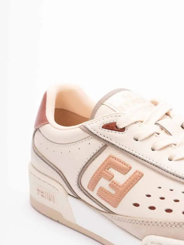 Fendi Match Lace-up Sneakers - Pink