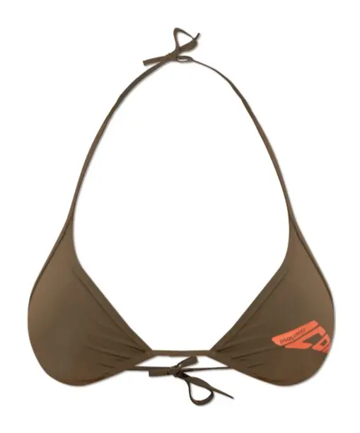 Dsquared2 Graphic Print Bikini Top - Brown