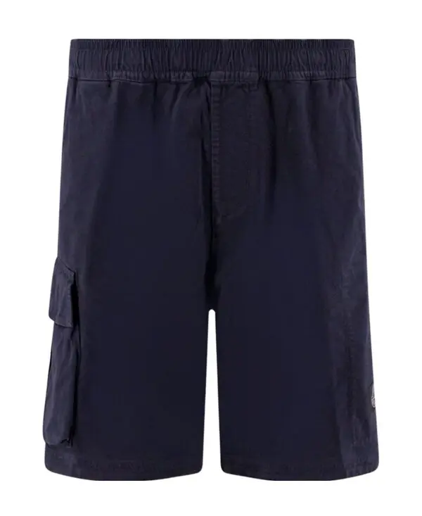 Stone Island Stretch-cotton Logo Shorts