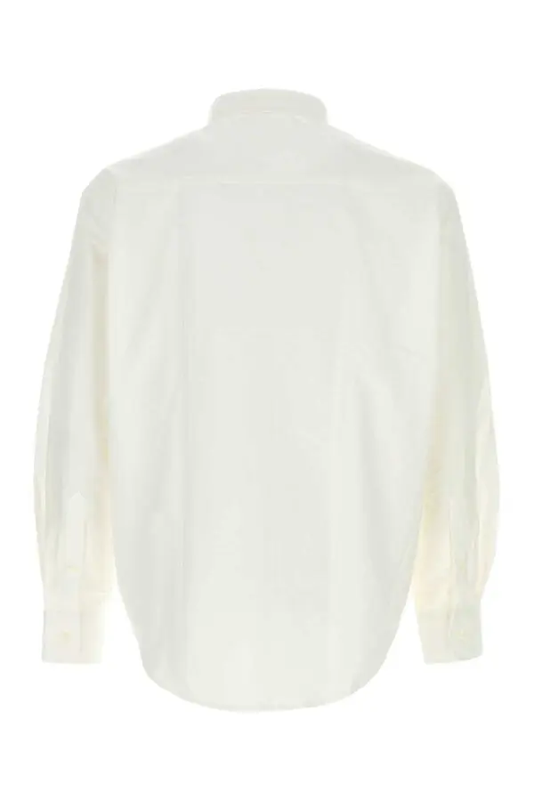 AMI Paris Logo Embroidered Long-sleeve Shirt