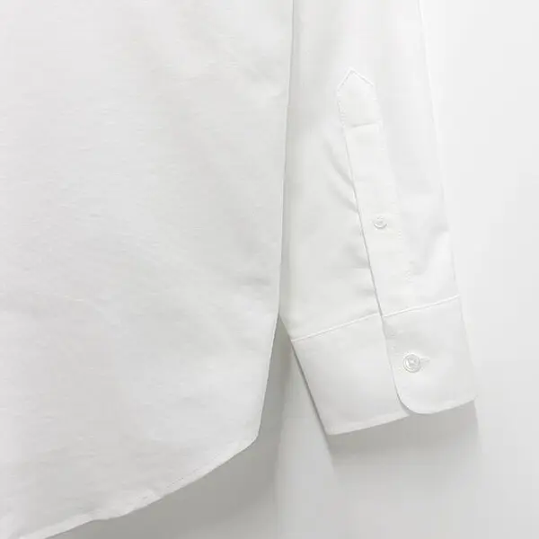 AMI Paris Logo Embroidered Long-sleeve Shirt