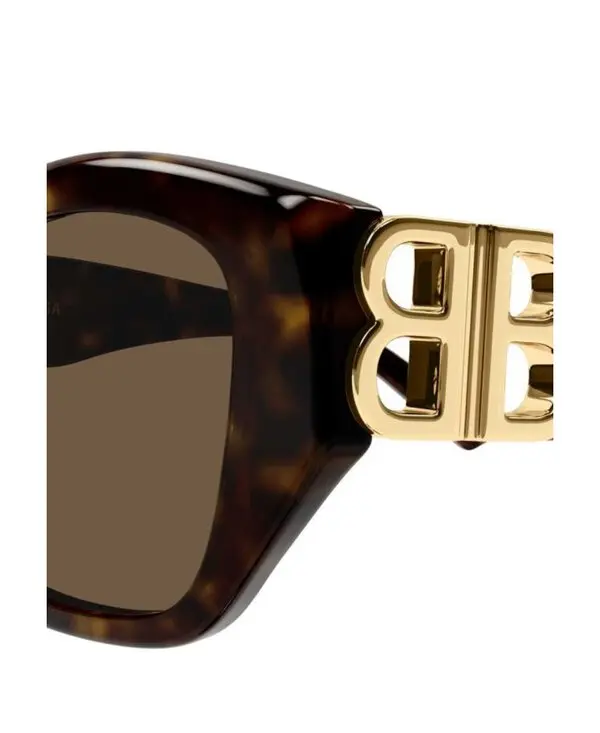Balenciaga Rectangular Frame Sunglasses - Black