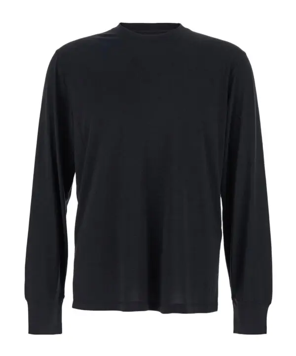 TOM FORD Crew Neck Long-sleeved T-shirt - Black