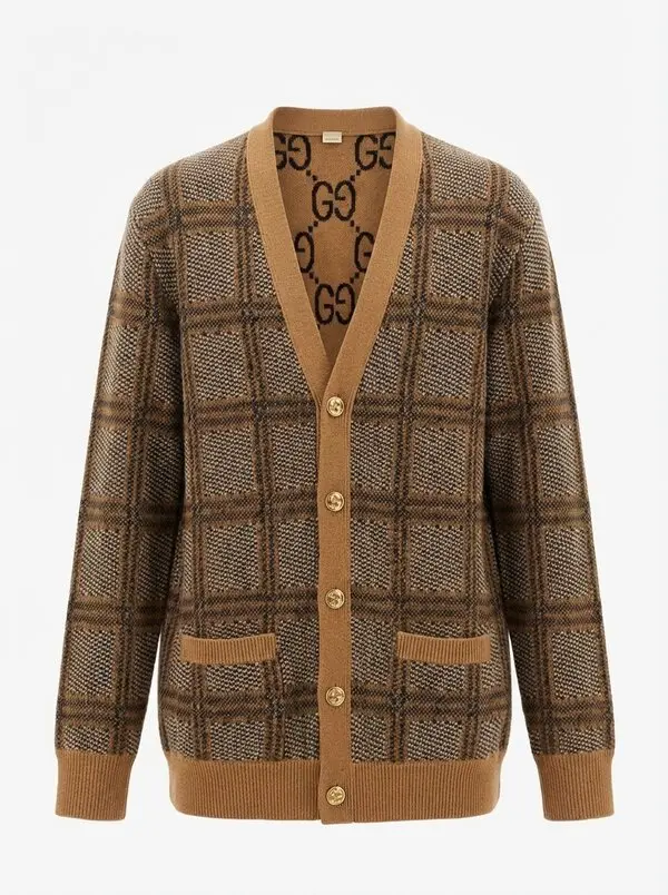 Gucci Reversible Jacquard Cardigan