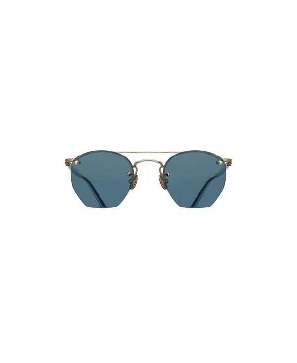 Matsuda Oval Rimless Sunglasses - Blue
