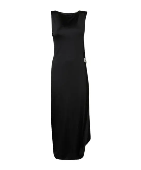 Victoria Beckham Embellished Sleeveless Asymmetrical Dress