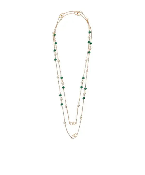 Valentino Garavani Vlogo Necklace - Yellow