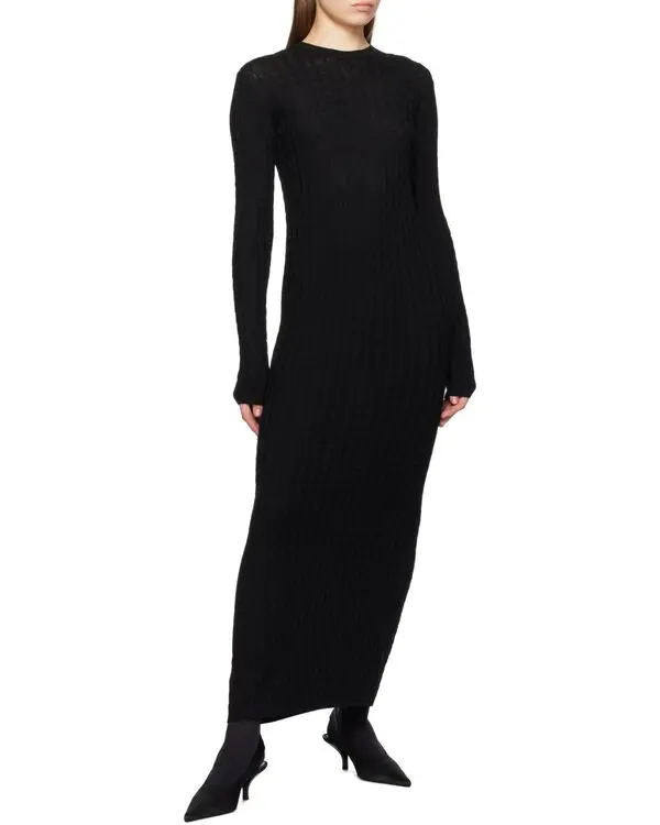 TOTEME Long-sleeve Ribbed Maxi Dress