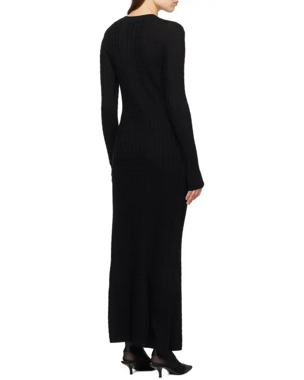 TOTEME Long-sleeve Ribbed Maxi Dress
