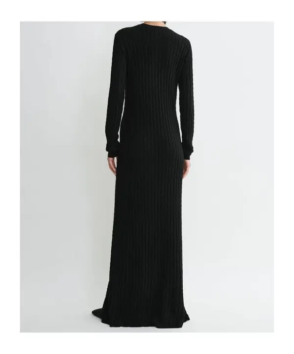 TOTEME Long-sleeve Ribbed Maxi Dress