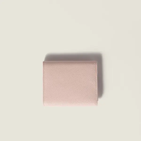 Miu Miu Small Leather Wallet - Nude
