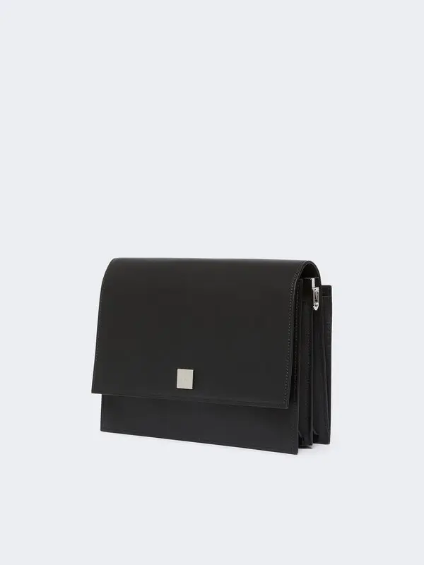 Max Mara Logo-engraved Shoulder Bag - Black