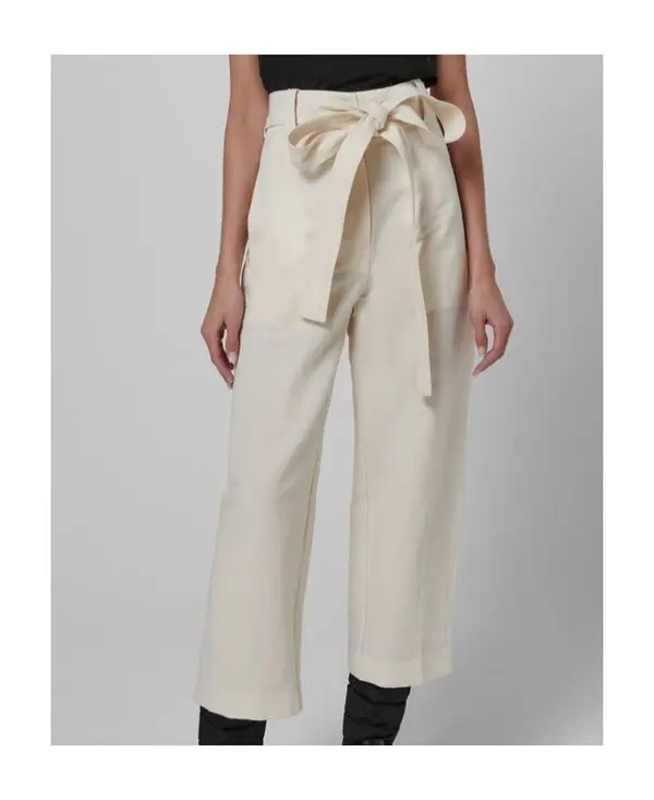 Moncler Wide-leg Belted Pants - Pearly