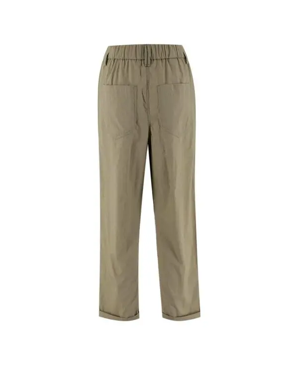 Brunello Cucinelli Elastic Waist Relaxed Fit Trousers - Brown