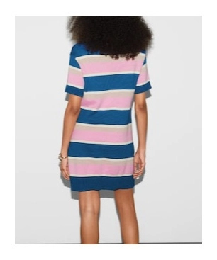 Gucci Striped Knit Dress With Appliqu