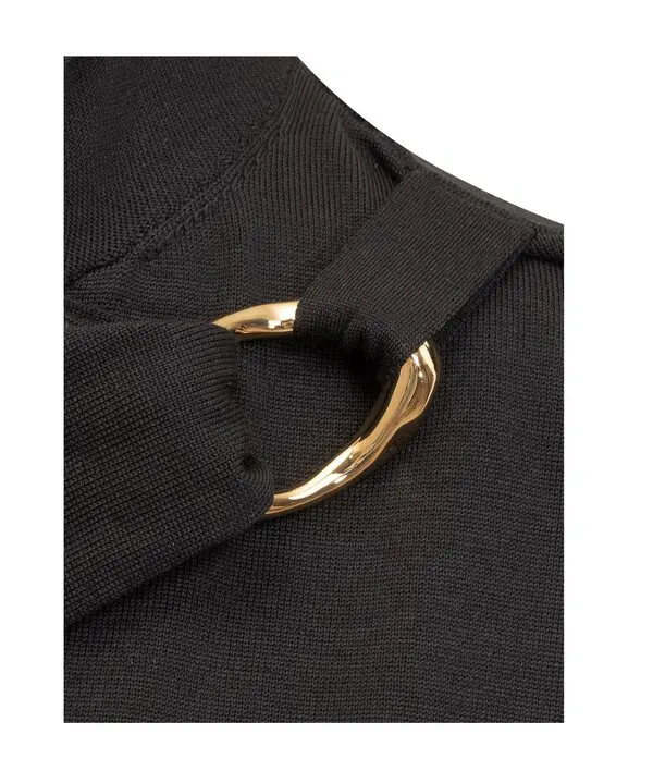 JIL SANDER Sleeveless Knitted Top With Frill Detail