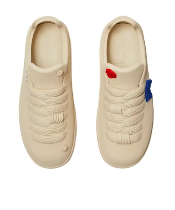 Burberry Bubble Equestrian Knight Motif Sneakers - Clay White