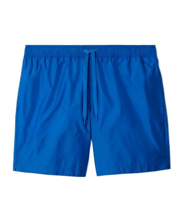 Burberry Logo Beach Shorts - Blue