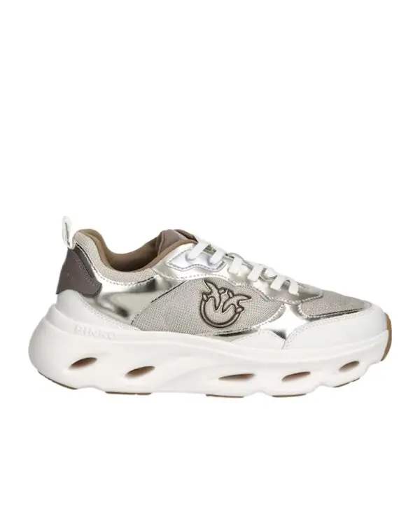 Pinko Lace-up Sneakers - White