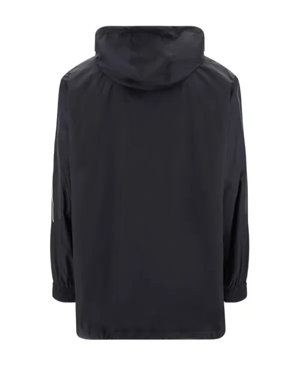 Givenchy Logo Embroidered Hooded Zip-up Jacket