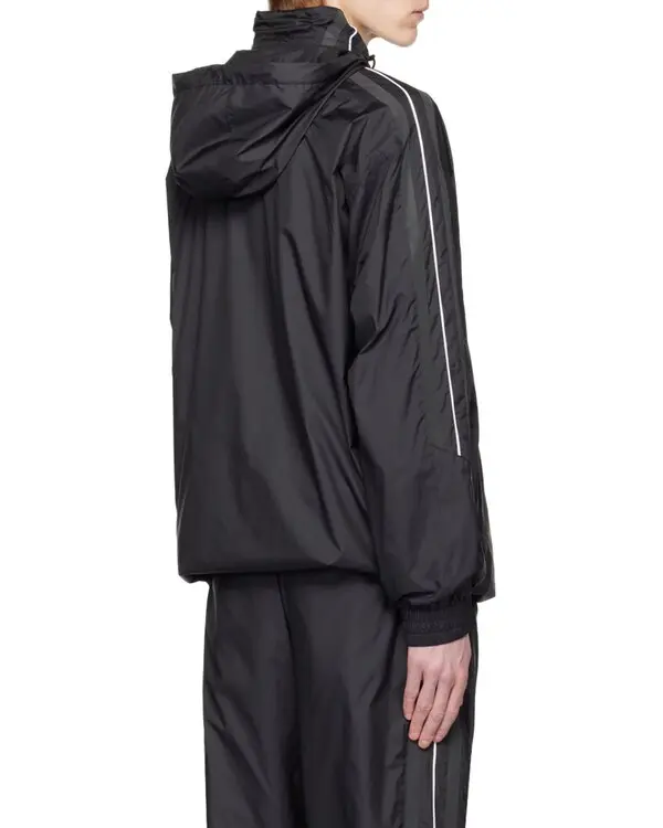 Givenchy Logo Embroidered Hooded Zip-up Jacket
