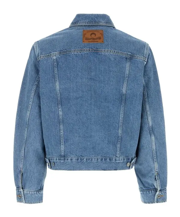 MARINE SERRE Moon Laser Wash Denim Jacket