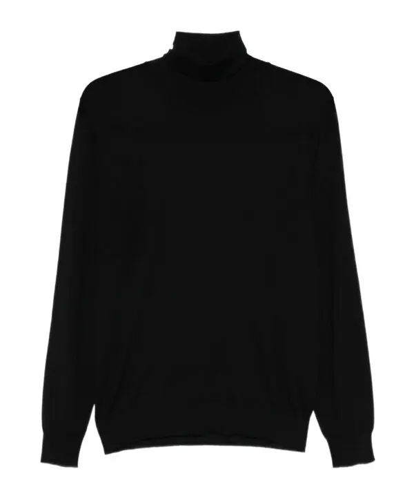 Fedeli High Neck Sweater - Black