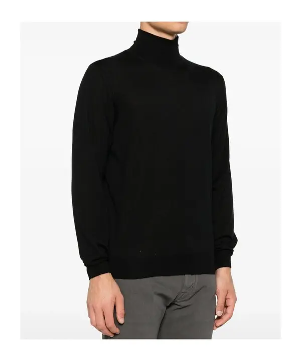 Fedeli High Neck Sweater - Black